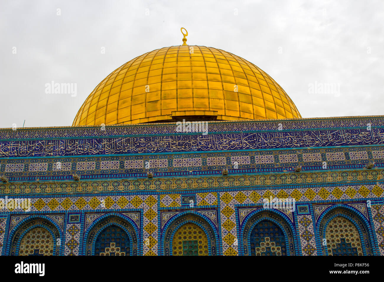 The Dome of the rock Islamic Holy Place built on the site of the ...