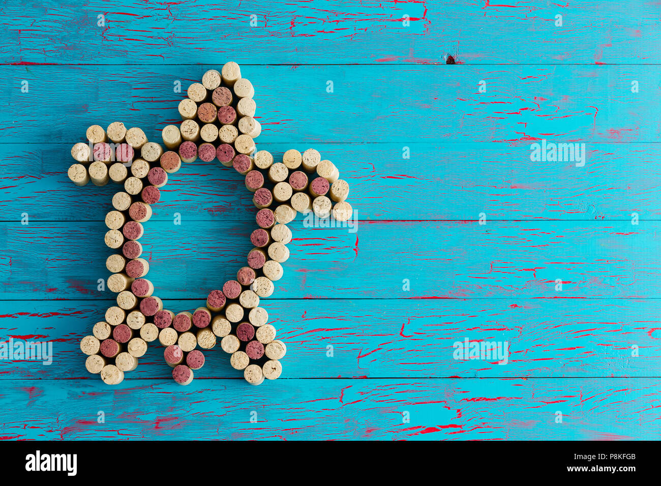 Sea turtle on crackle painted turquoise blue wood conceptual of the ...