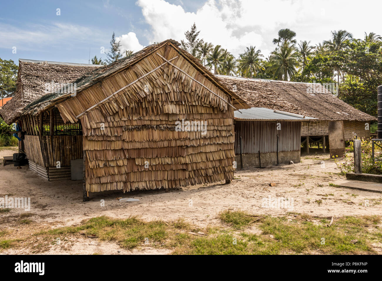 Longhouse Tip of Borneo beach,Sabah,Malaysia Borneo Stock Photo - Alamy