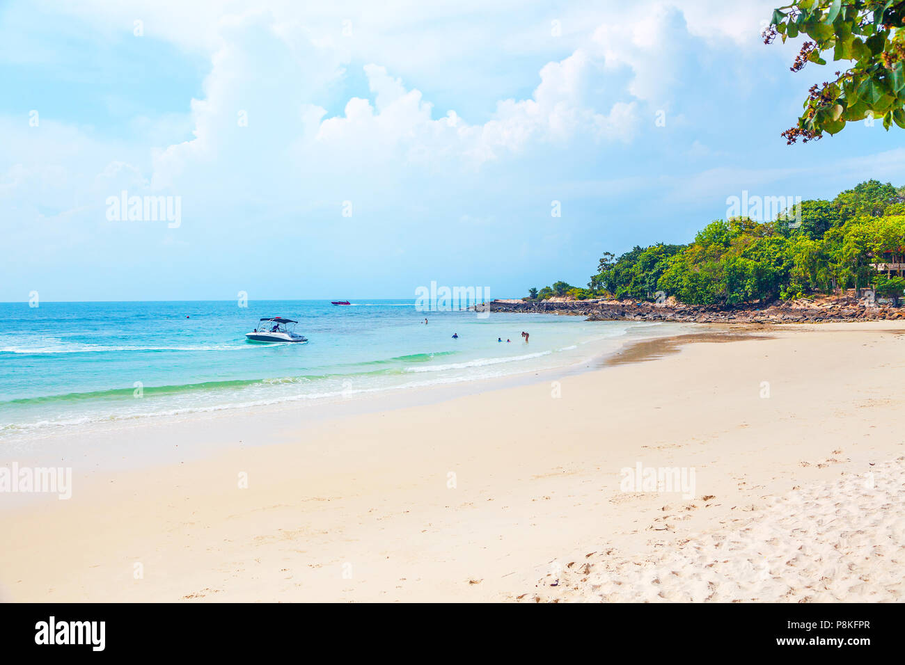 A beautiful sandy beach on the island of Samed in Thailand Stock Photo ...