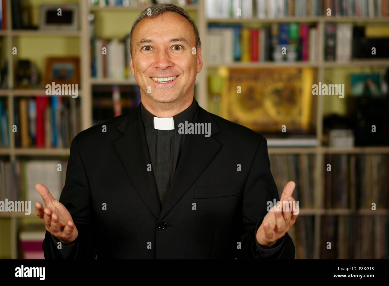 Happy priest hi-res stock photography and images - Alamy