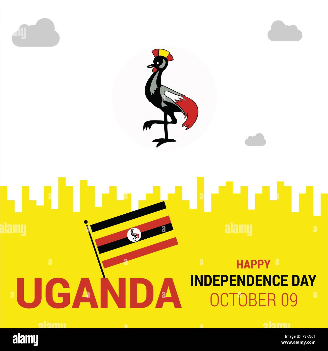 Ugandan independence day Stock Vector Images - Alamy