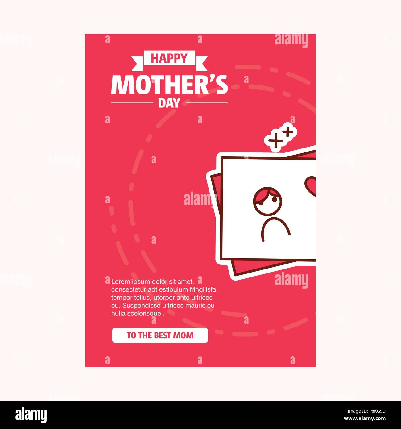 happy mother's day sweet background,greeting card, Flat design. can be ... happy mother's day sweet background,greeting card, Flat design. can be ...
