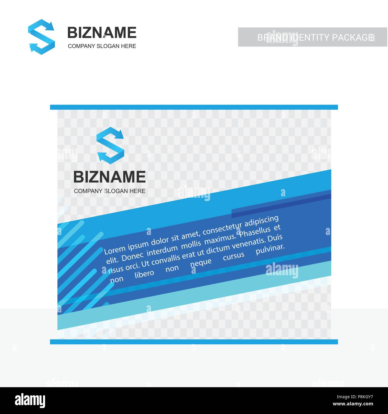 Company Ads banner design with company logo vector. For web design and ...