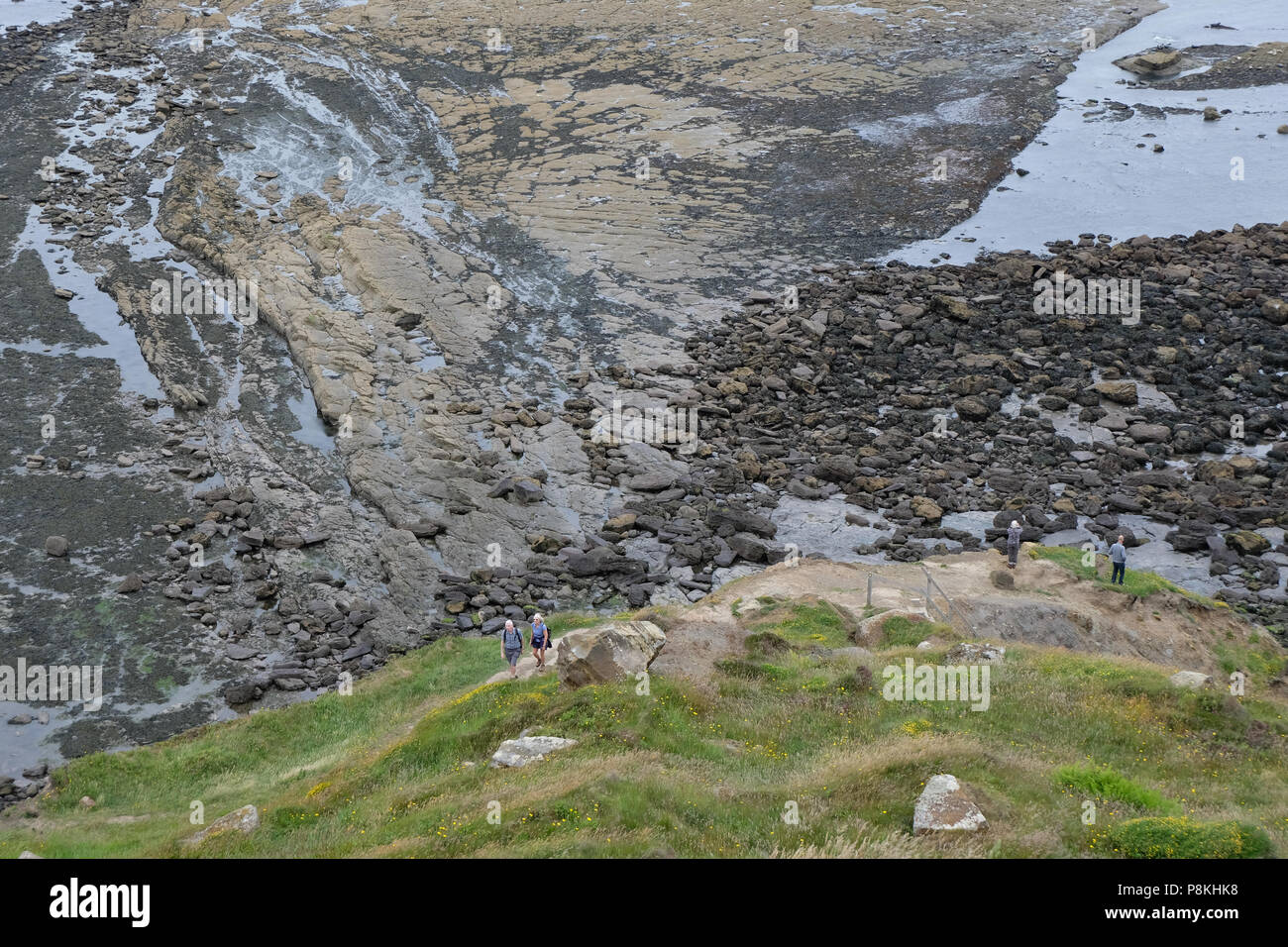 Older couple in the distance making the long climb back up from the ...