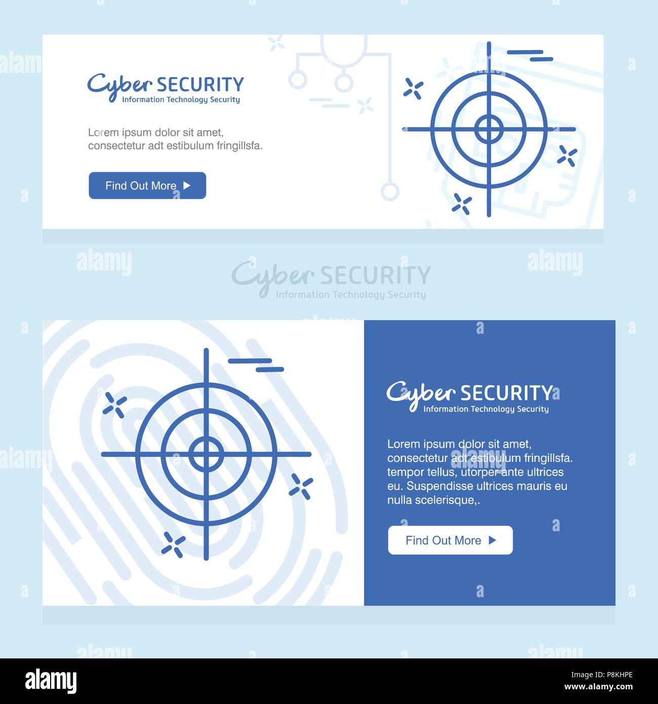 Cyber Security Banner Design Vector For Web Design And Application Interface Also Useful For