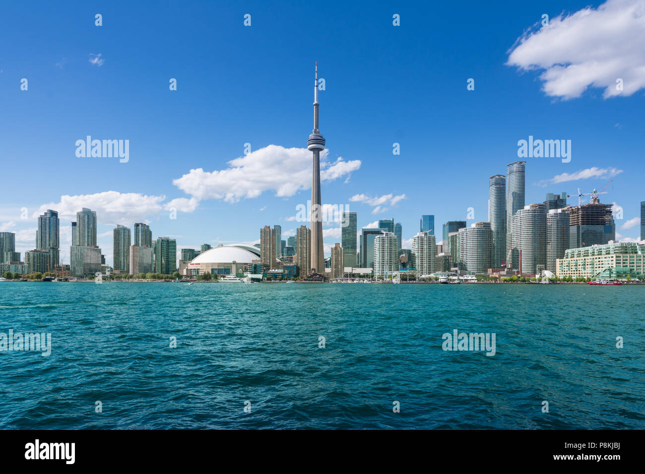Toronto,Canada-august 3,2015:the famous Toronto skyline during a sunny ...