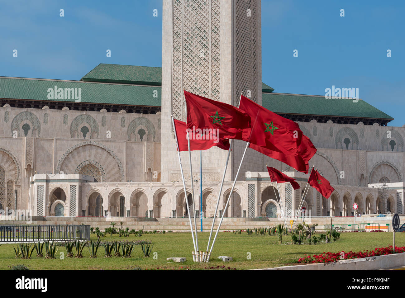 Moroccan flag hassan ii hi-res stock photography and images - Alamy