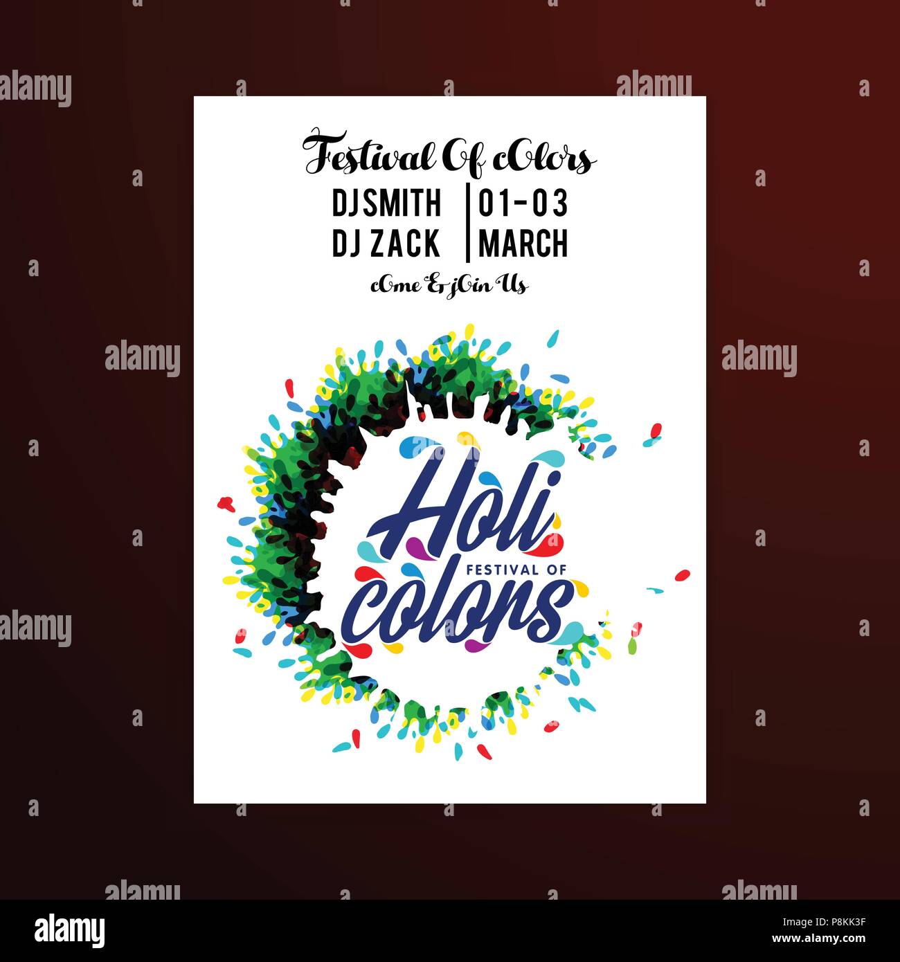 India ink stain Stock Vector Images - Alamy