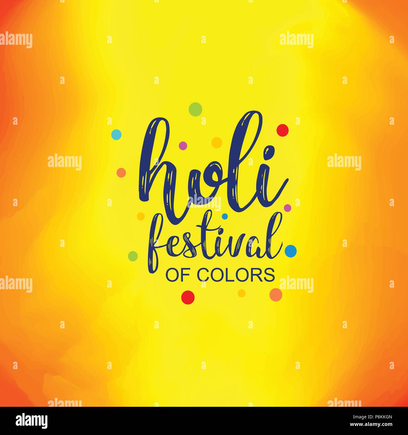 happy holi festival. colorful holi background with creative typography ...