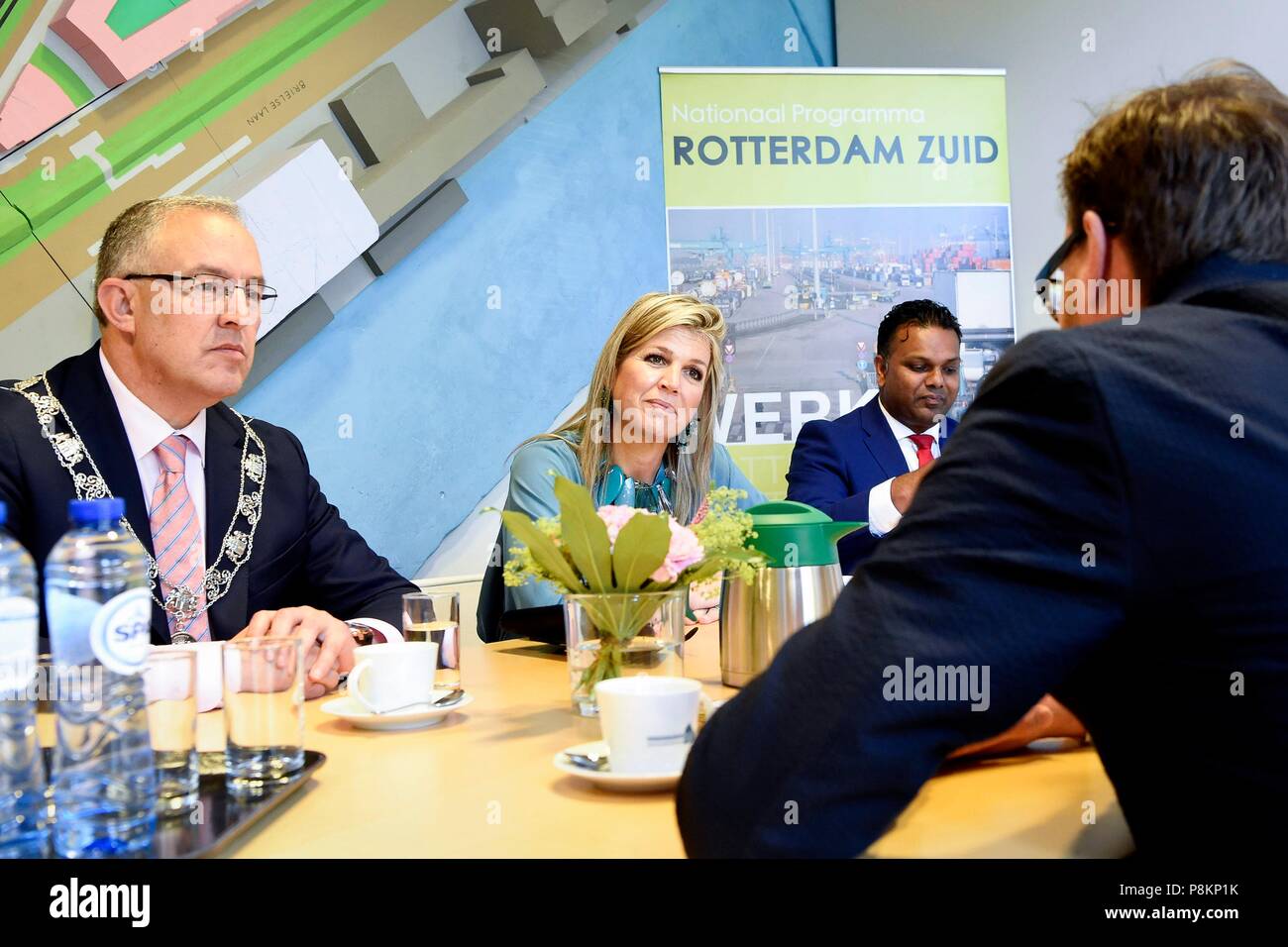 Queen Maxima of The Netherlands at the Programmabureau NPRZ (National ...