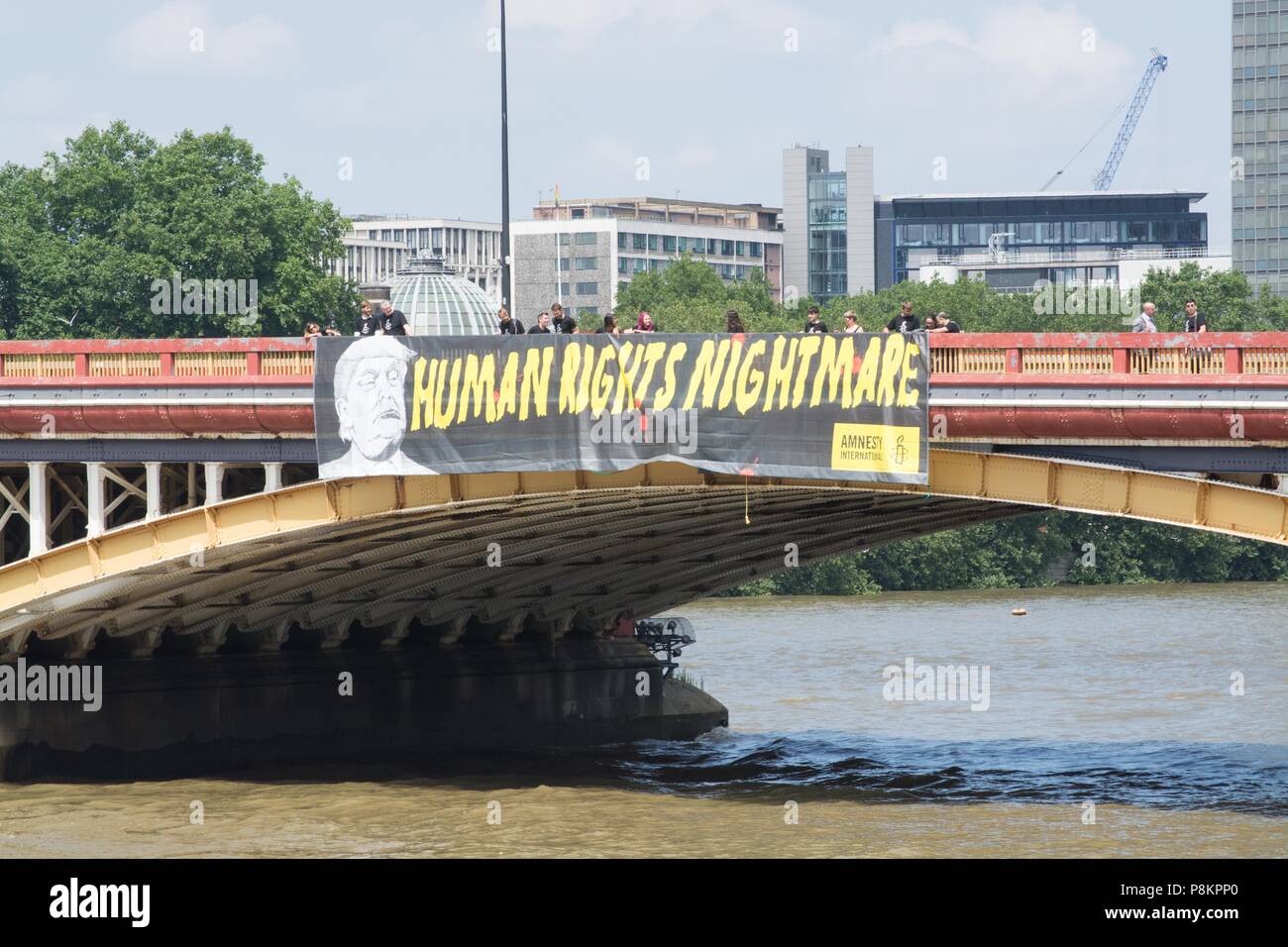London, UK. Thursday 12th of july 1,20pm ,Vauxhall bridge ,London UK ...