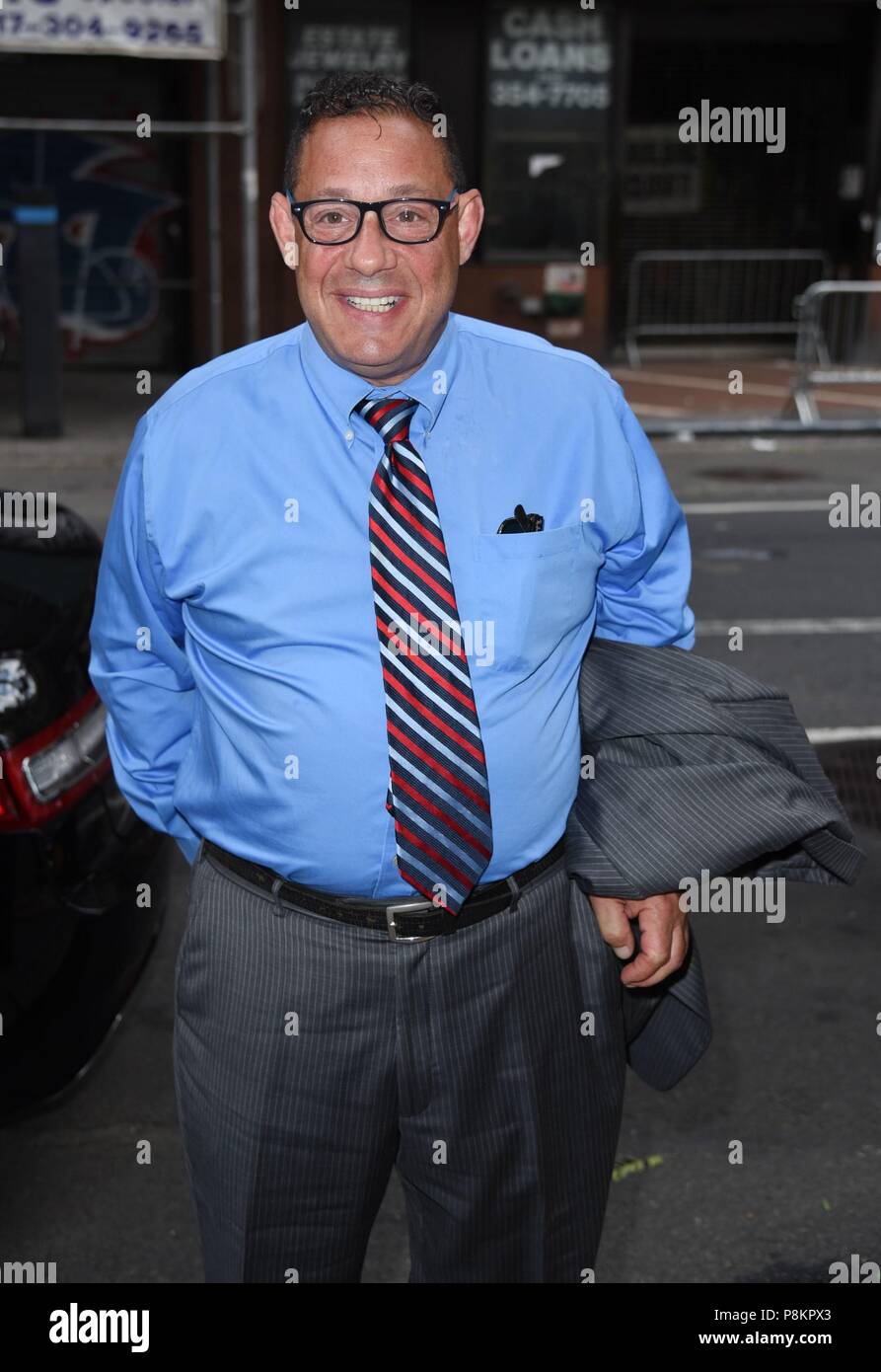 New York, USA. 12th July, 2018. David Kellman, seen at the Megyn Kelly ...