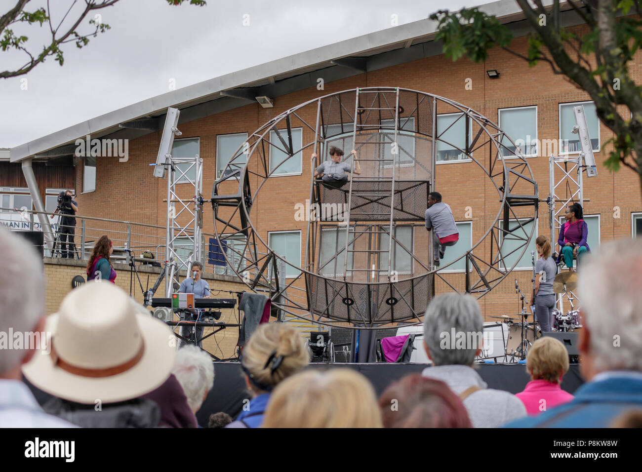 Sunderland, UK. 12th July 2018. Disabled and deaf acrobats preform as ...