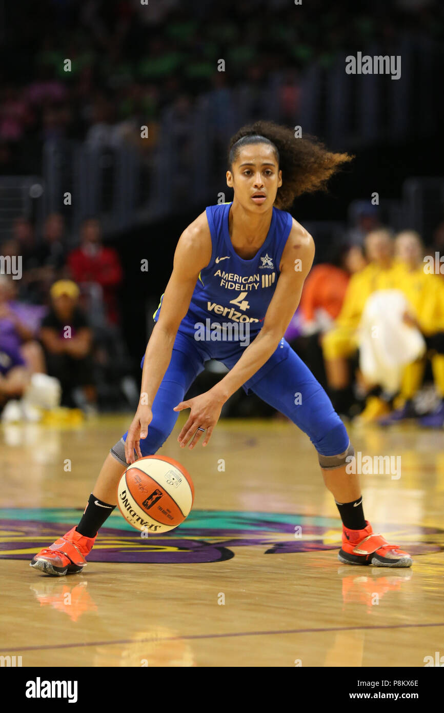 LOS ANGELES, CA - JULY 12: Dallas Wings guard Skylar Diggins-Smith (4 ...