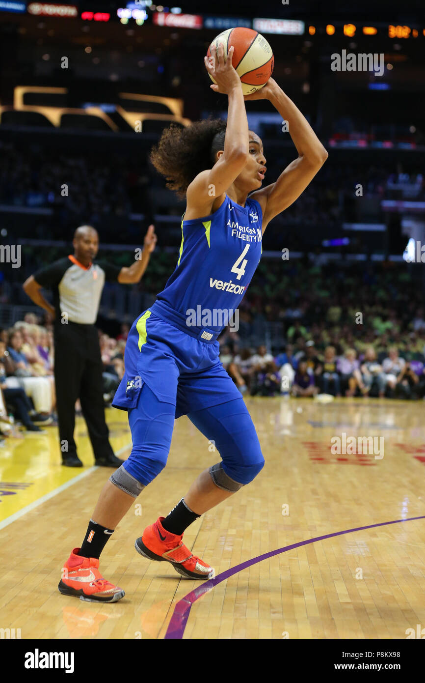 LOS ANGELES, CA - JULY 12: Dallas Wings guard Skylar Diggins-Smith (4 ...
