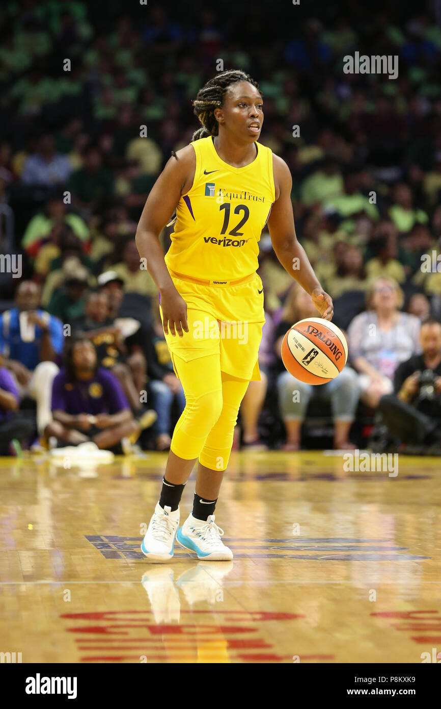 LOS ANGELES, CA - JULY 12: Los Angeles Sparks guard Chelsea Gray (12 ...
