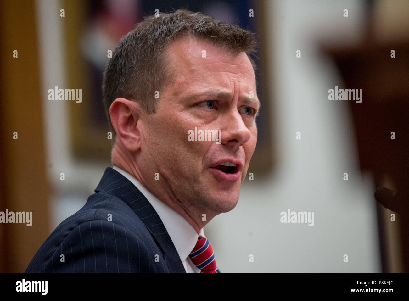 Washington, District of Columbia, USA. 12th July, 2018. FBI agent Peter ...