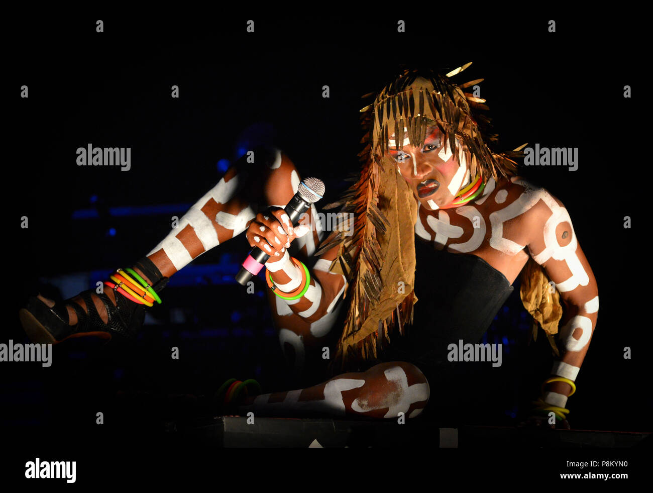 Grace Jones live on stage at The Henley Festival Stock Photo - Alamy
