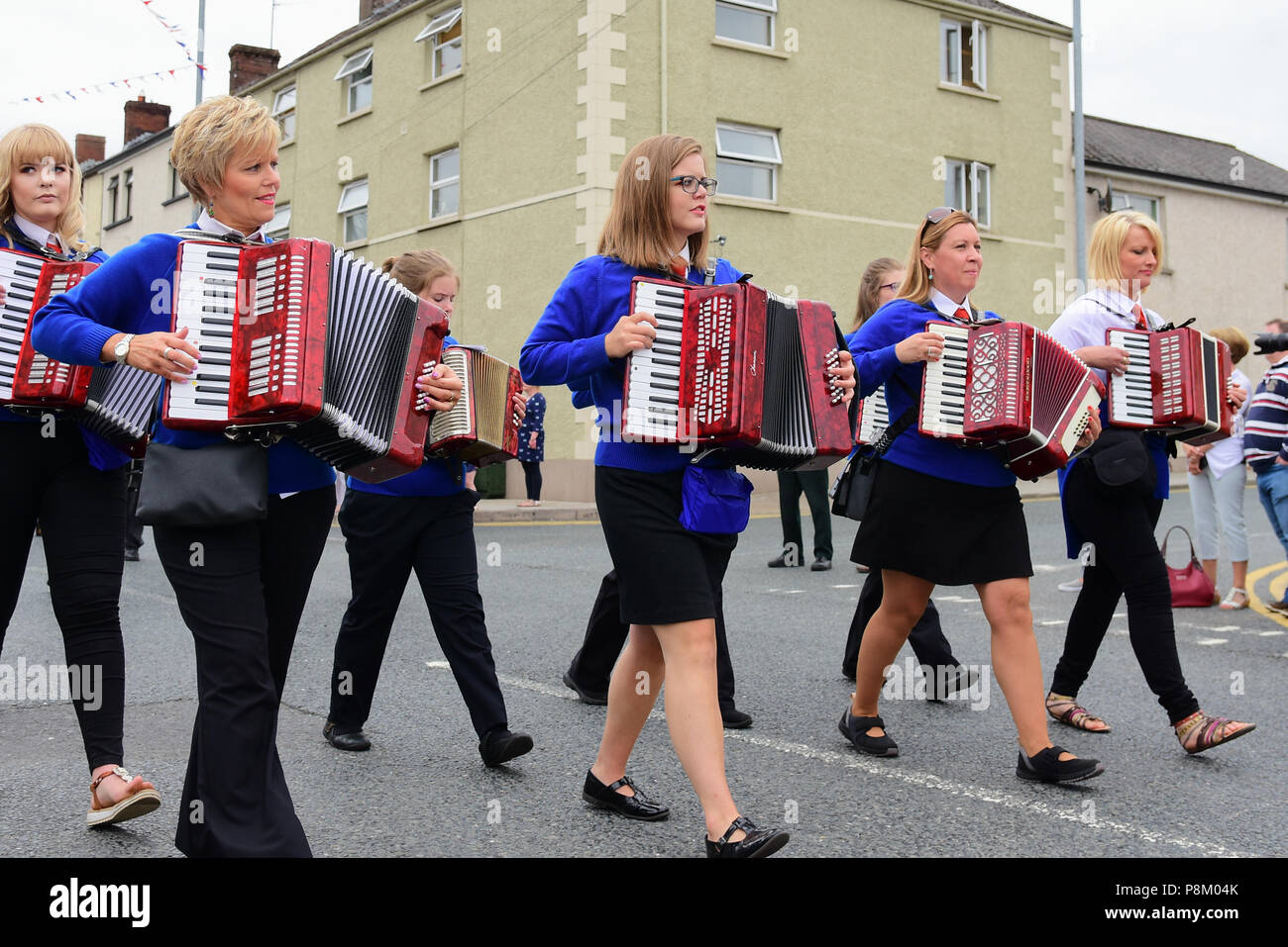 Children blue band uniform hi-res stock photography and images - Alamy