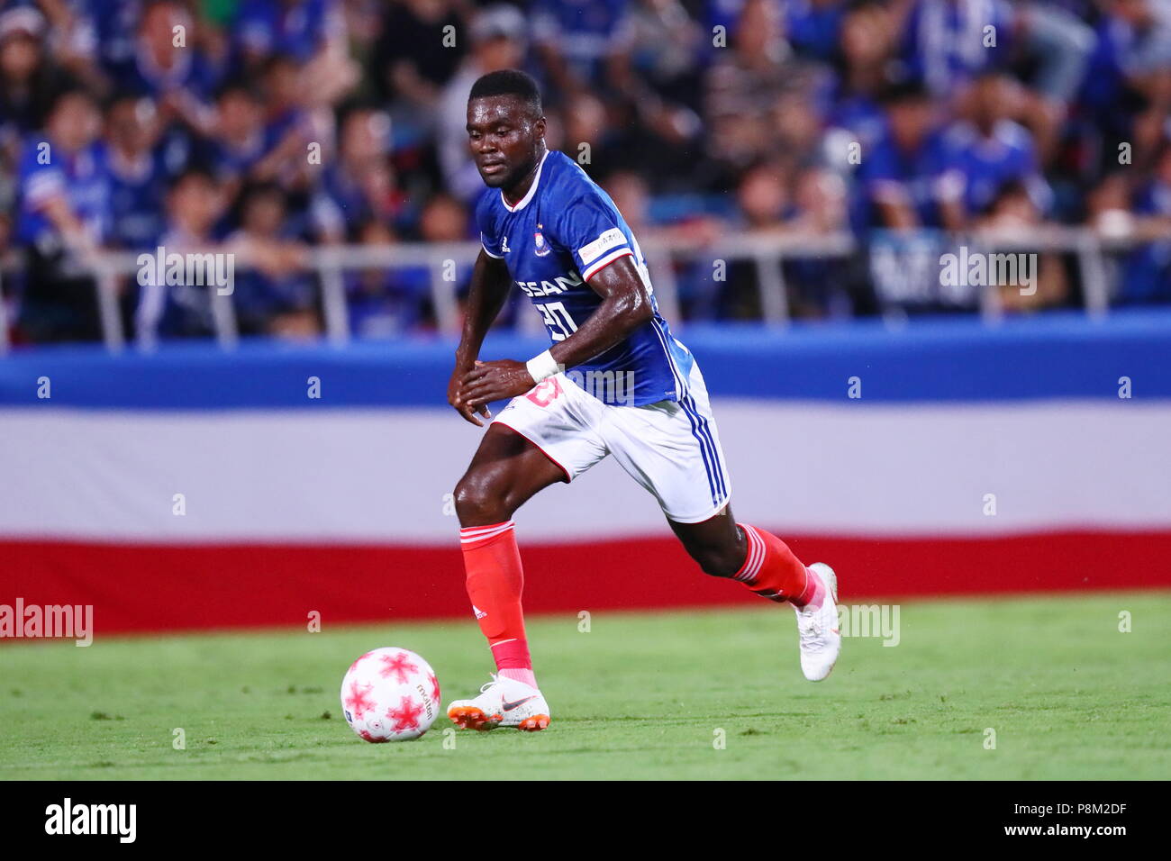 Kanagawa, Japan. 11th July, 2018. Olivier Boumal (FMarinos) Football ...