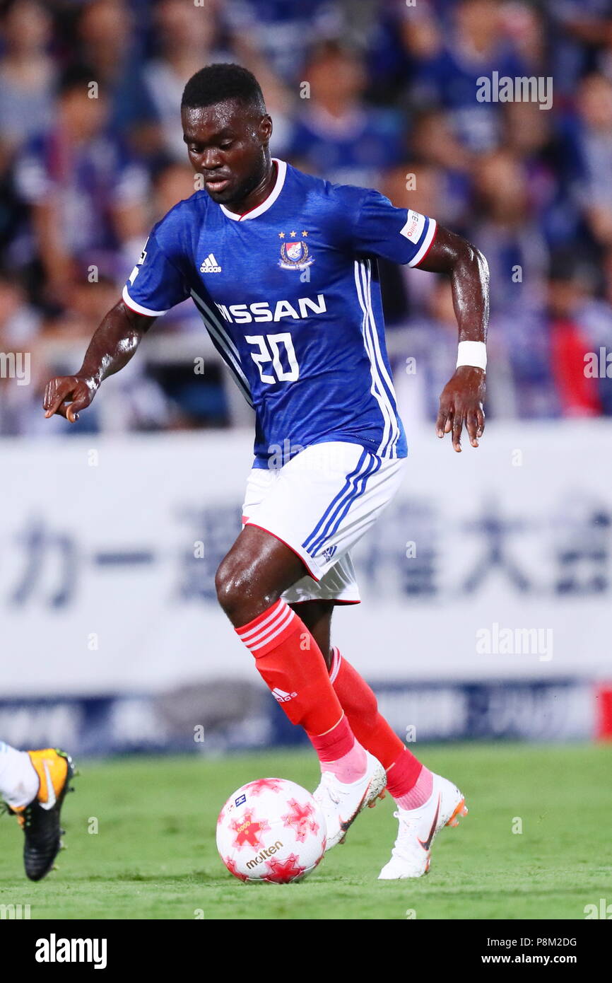 Kanagawa, Japan. 11th July, 2018. Olivier Boumal (FMarinos) Football ...