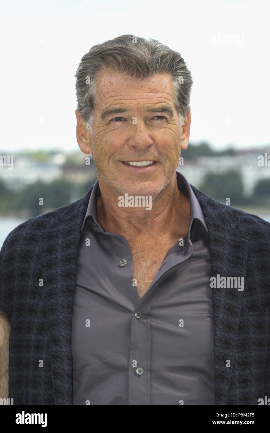 Hamburg, Deutschland. 12th July, 2018. Pierce Brendan Brosnan, OBE ...
