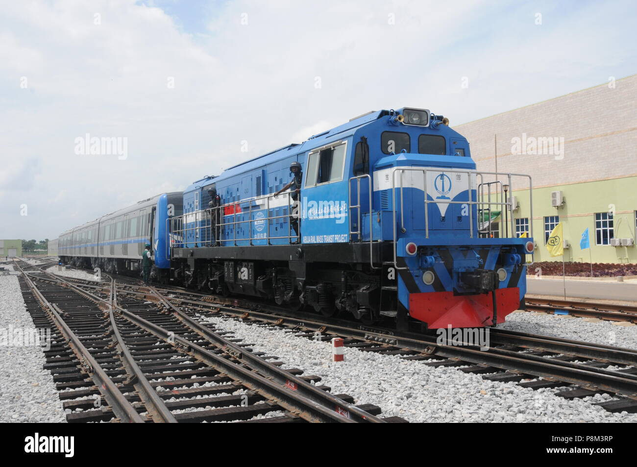 (180713) -- ABUJA, July 13, 2018 (Xinhua) -- The Abuja light rail train ...