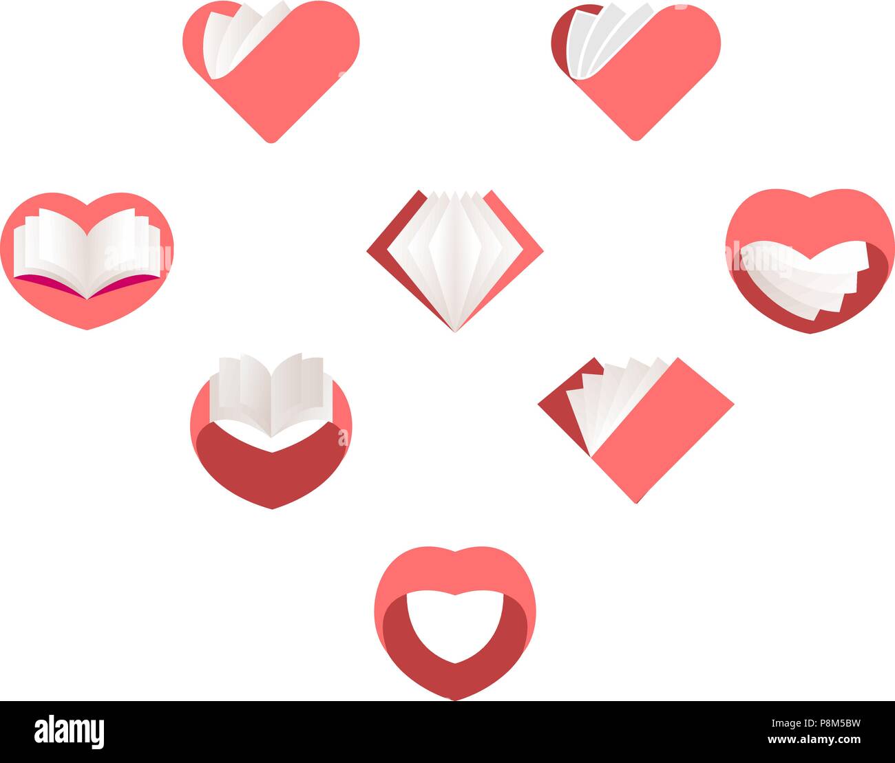 Red gift card icons Stock Vector Images - Alamy