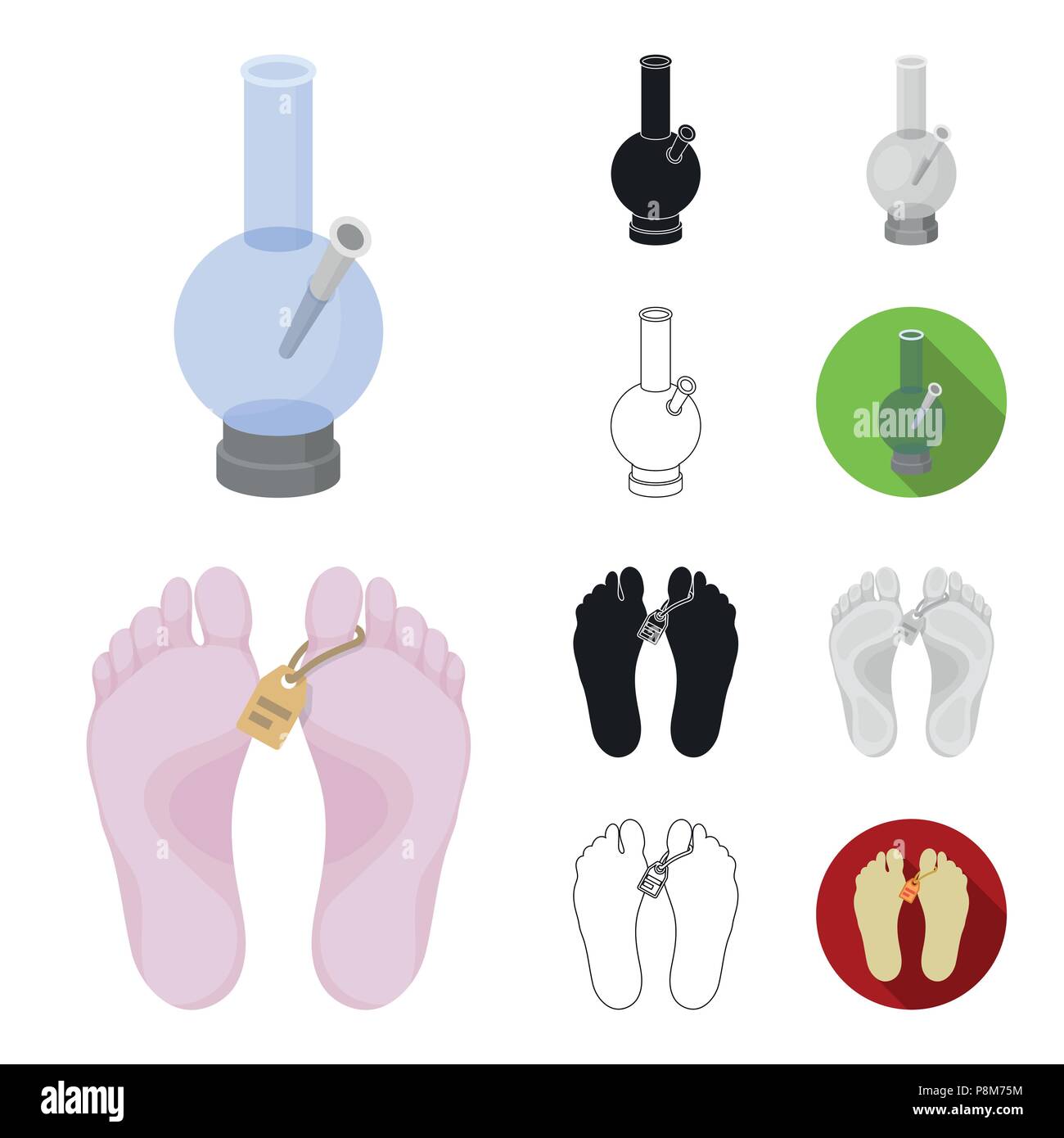 Drug addiction and attributes cartoon,black,flat,monochrome,outline ...