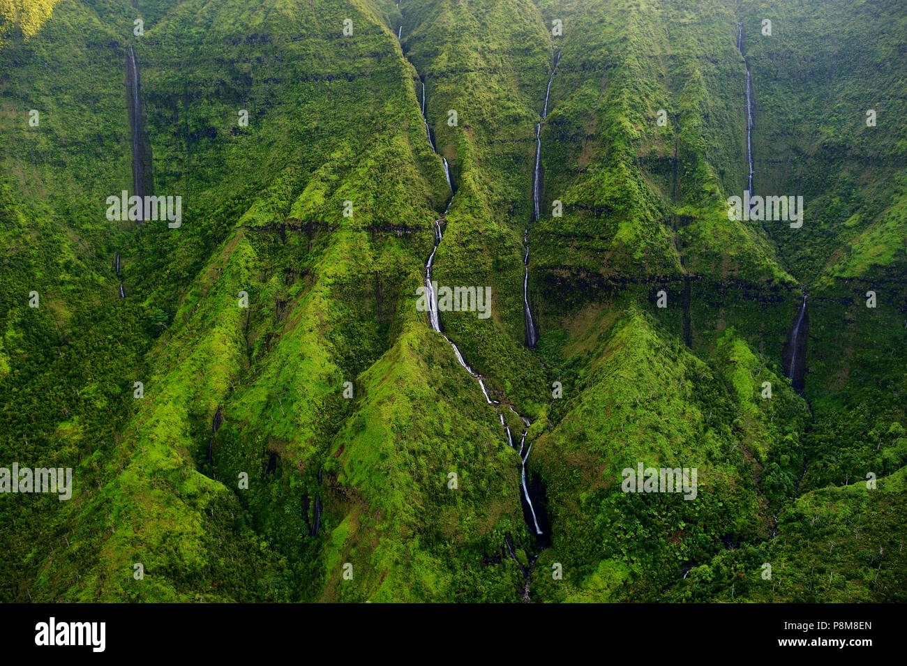 Mount Waialeale known as the wettest spot on Earth, Kauai, Hawaii Stock ...