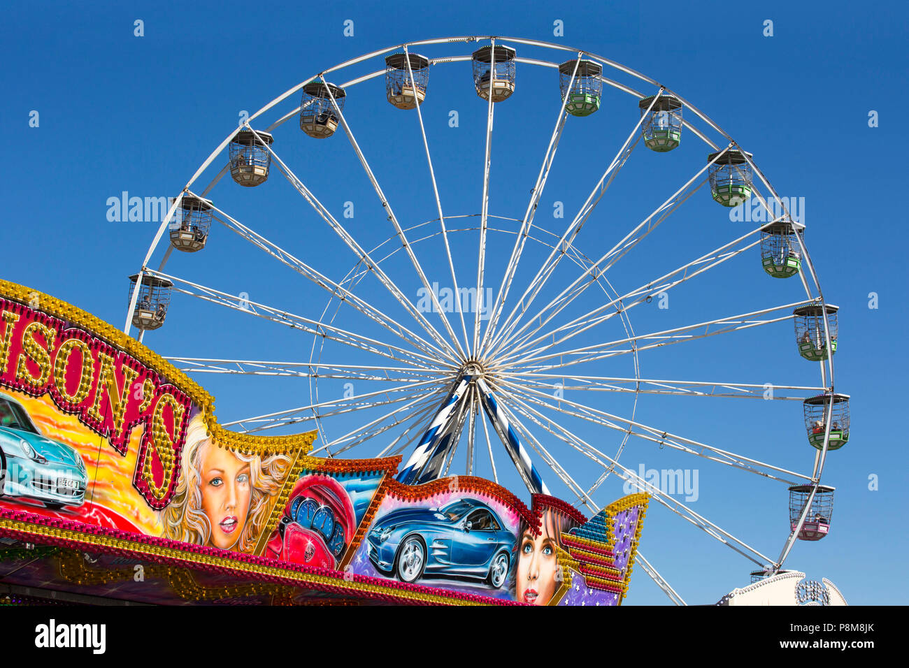 Newcastle, UK. 30th June, 2018. Newcastle Hoppings Funfair Stock Photo ...
