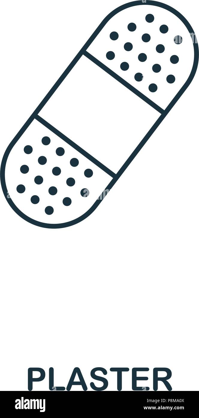 Plaster icon. Outline style icon design. UI. Illustration of plaster ...