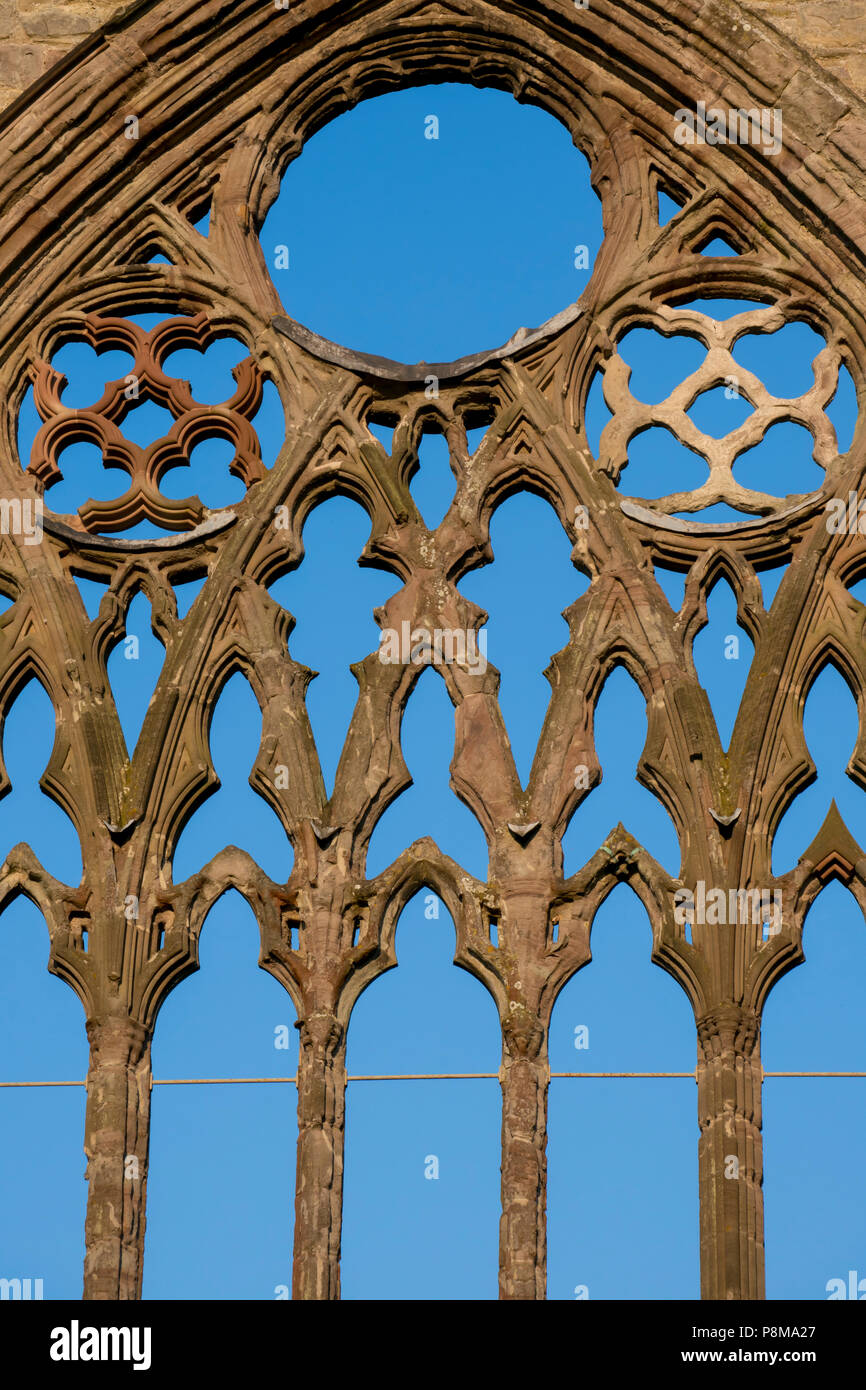 Tintern abbey west window hi-res stock photography and images - Alamy