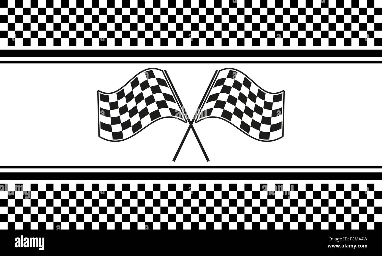 Checkered Flag Clipart Border