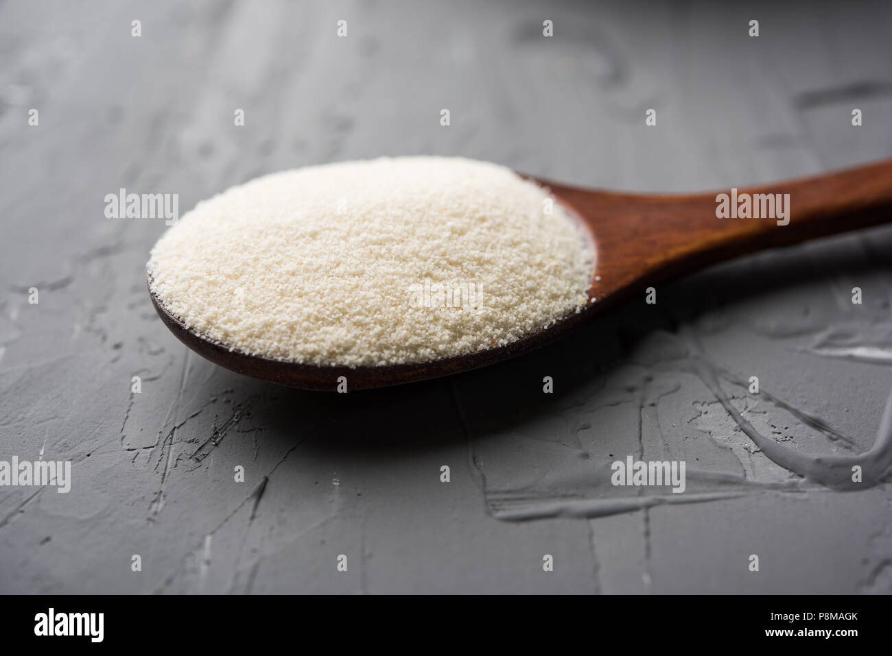 Raw Semolina flour or Rava powder is the coarse, purified wheat ...