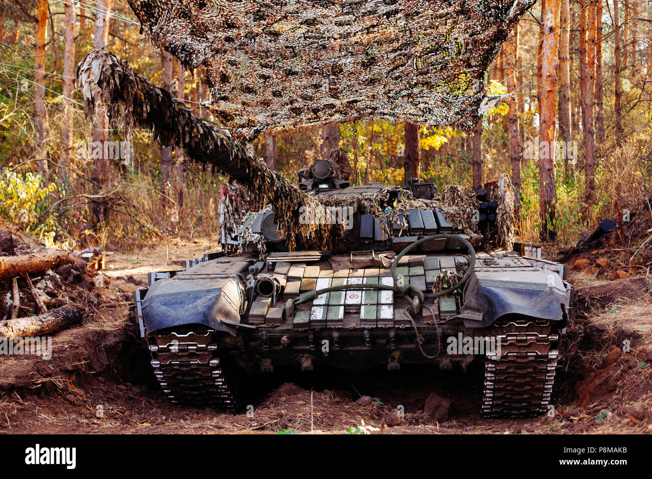 tank in a real war on donbass Stock Photo - Alamy