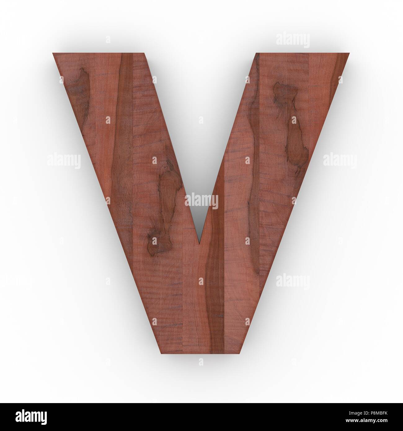 Wooden letter v hi-res stock photography and images - Alamy