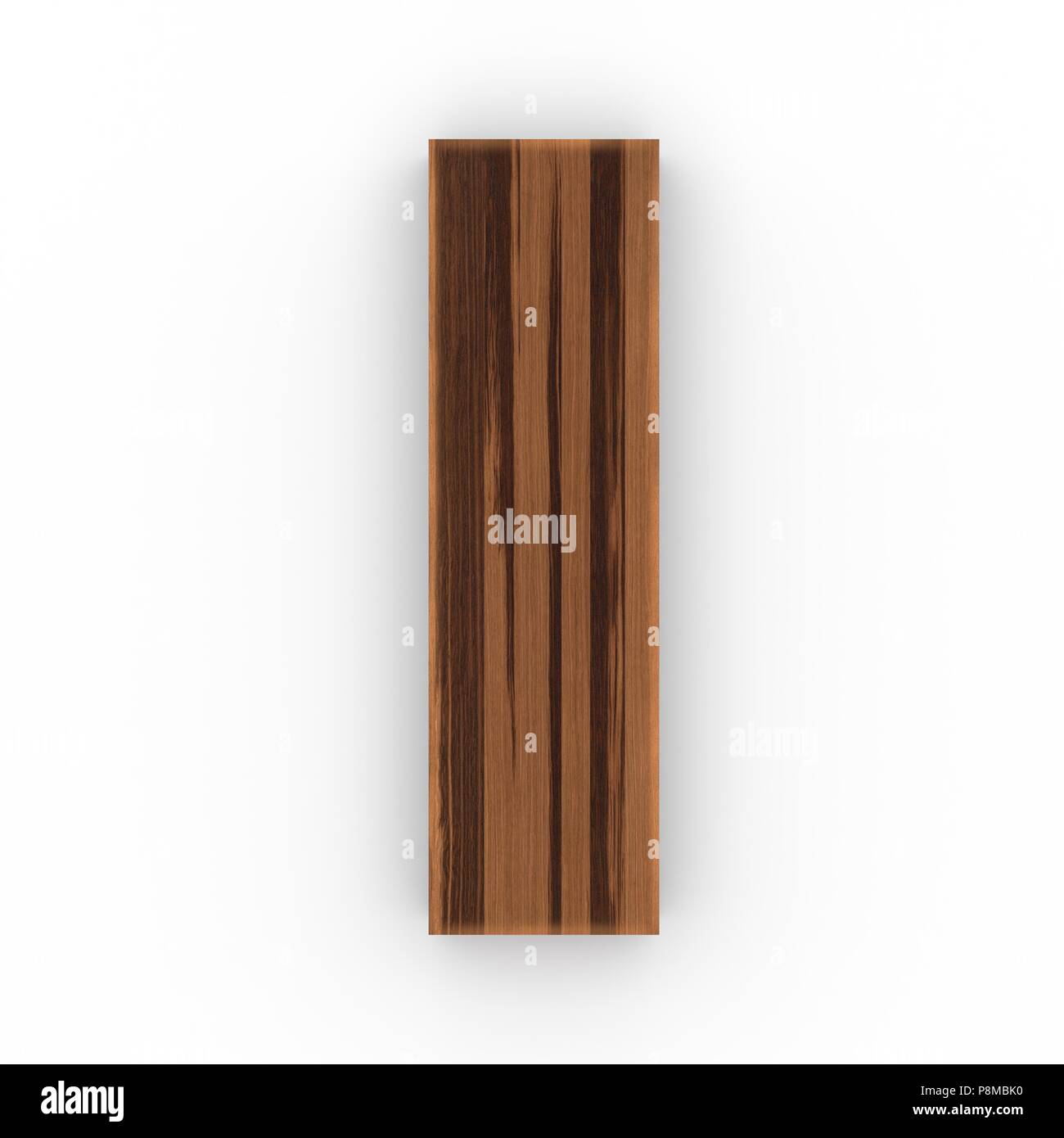 Wooden letter I isolated on white background Stock Photo - Alamy
