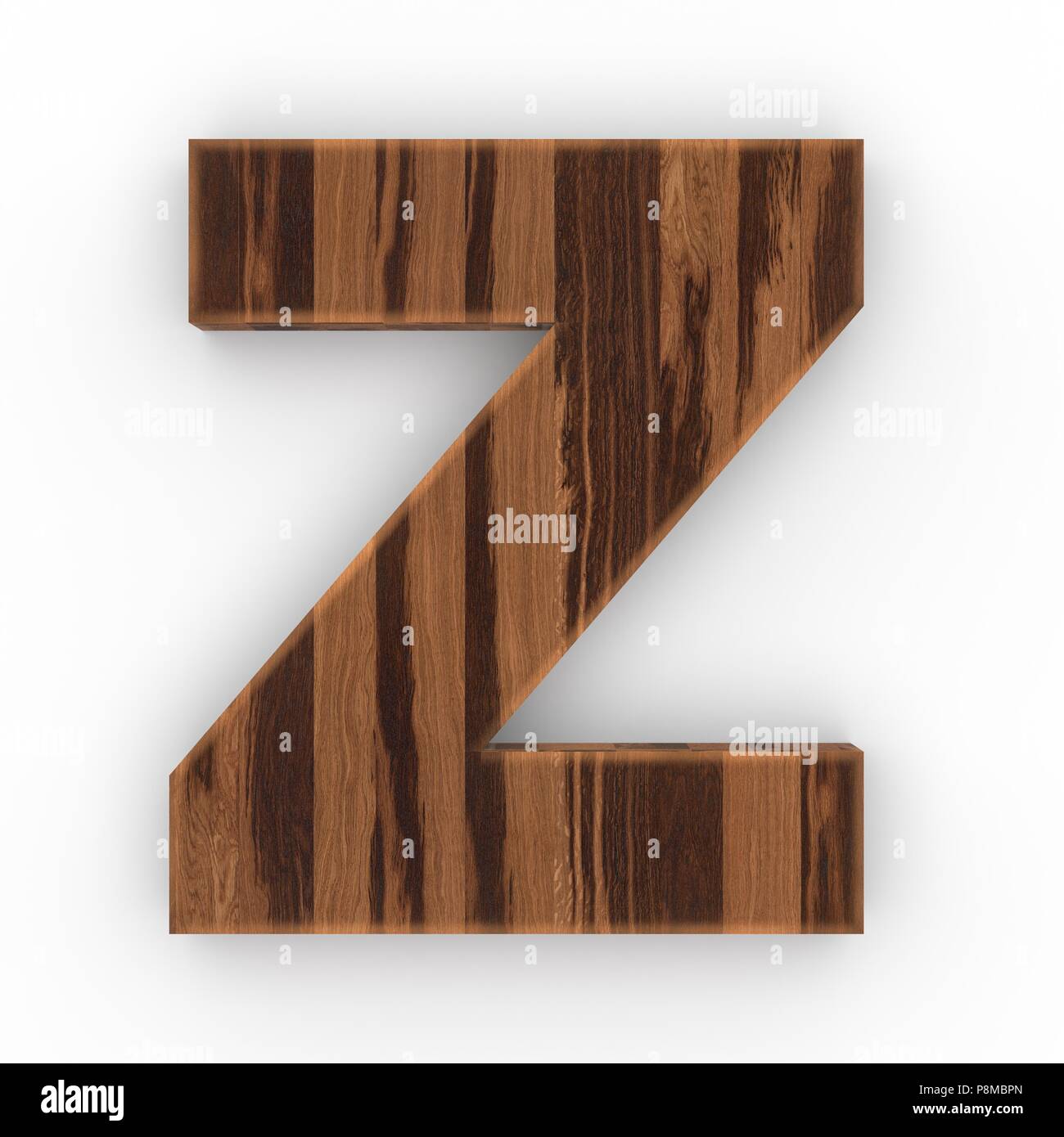 Wooden letter Z isolated on white background Stock Photo - Alamy