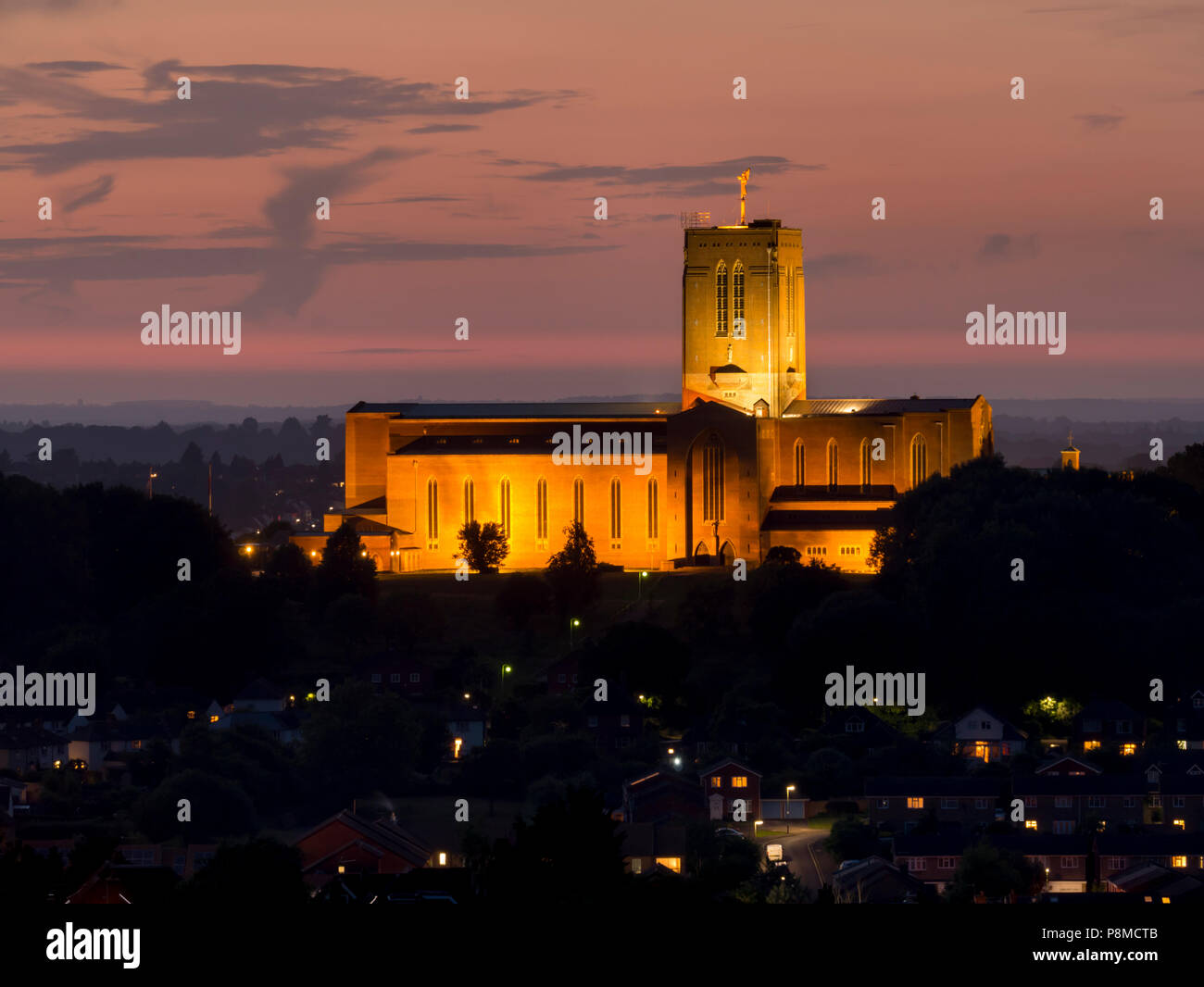 Guildford cathedral from the mount hi-res stock photography and images ...