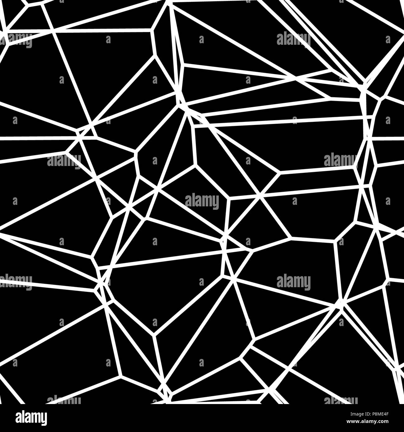 abstract black and white geometrical seamless triangular texture ...