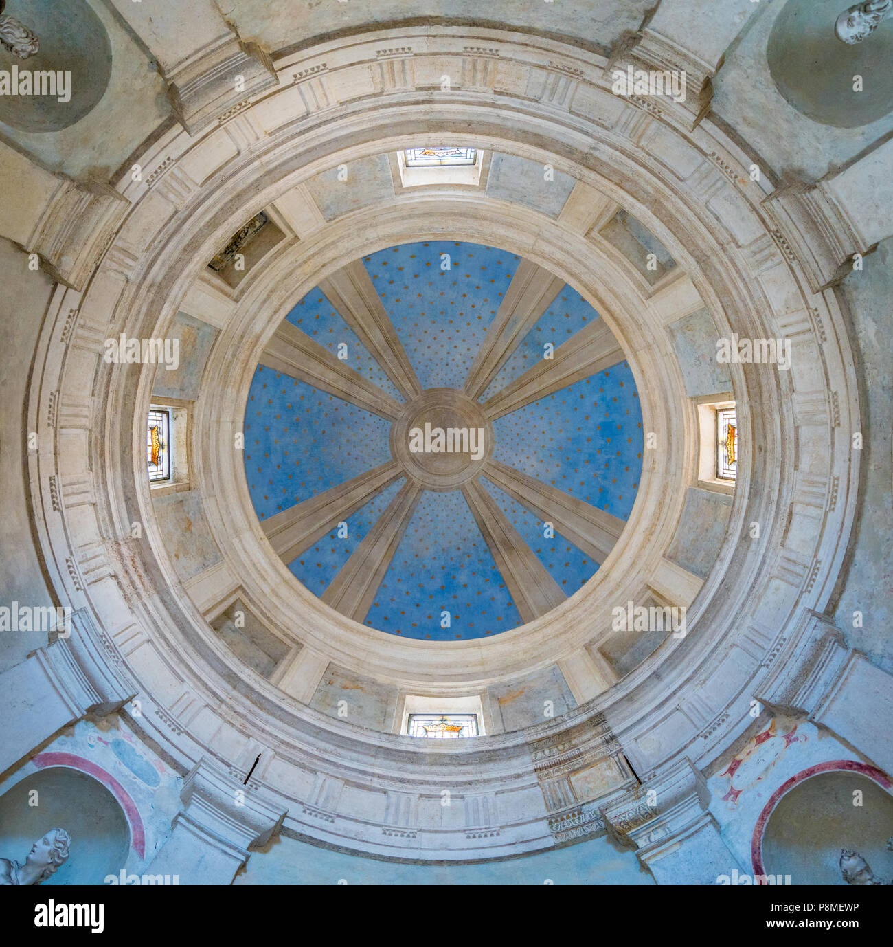 The dome of Bramante's Tempietto in the Church of San Pietro in ...