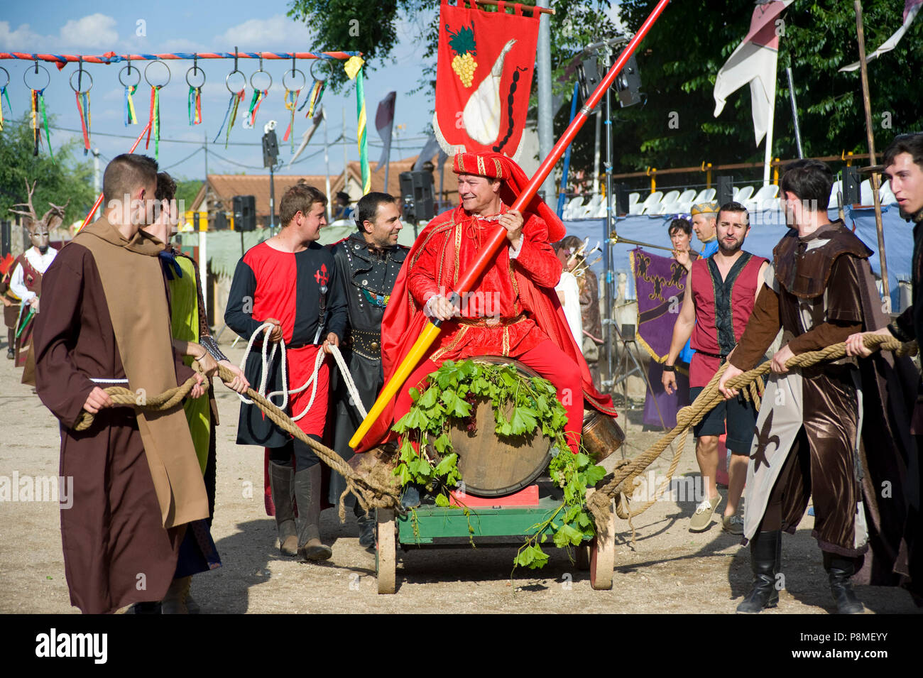 Medieval Festival in Hita, Guadalajara, Spain. 7th july 2018 Stock ...