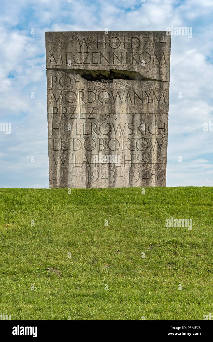 Plaszow Labour and Concentration Camp Memorial in Krakow, Poland Stock ...