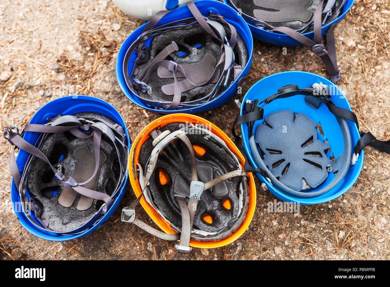 Helmets for safety and protection Stock Photo - Alamy