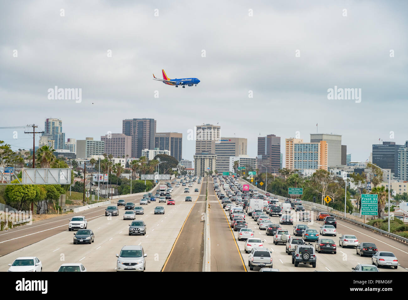 San diego freeway aerial view hi-res stock photography and images - Alamy