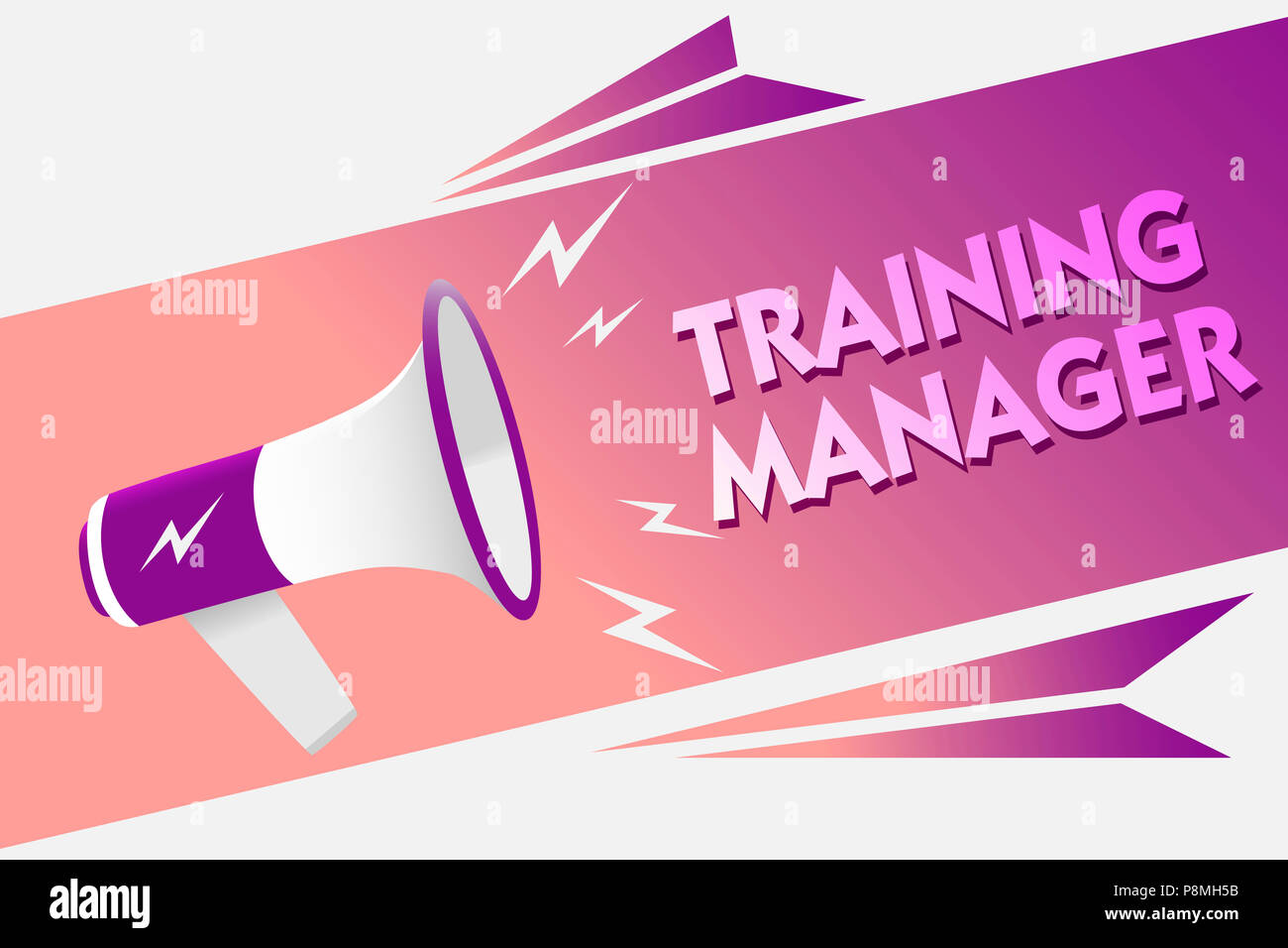 Writing note showing Training Manager. Business photo showcasing giving ...