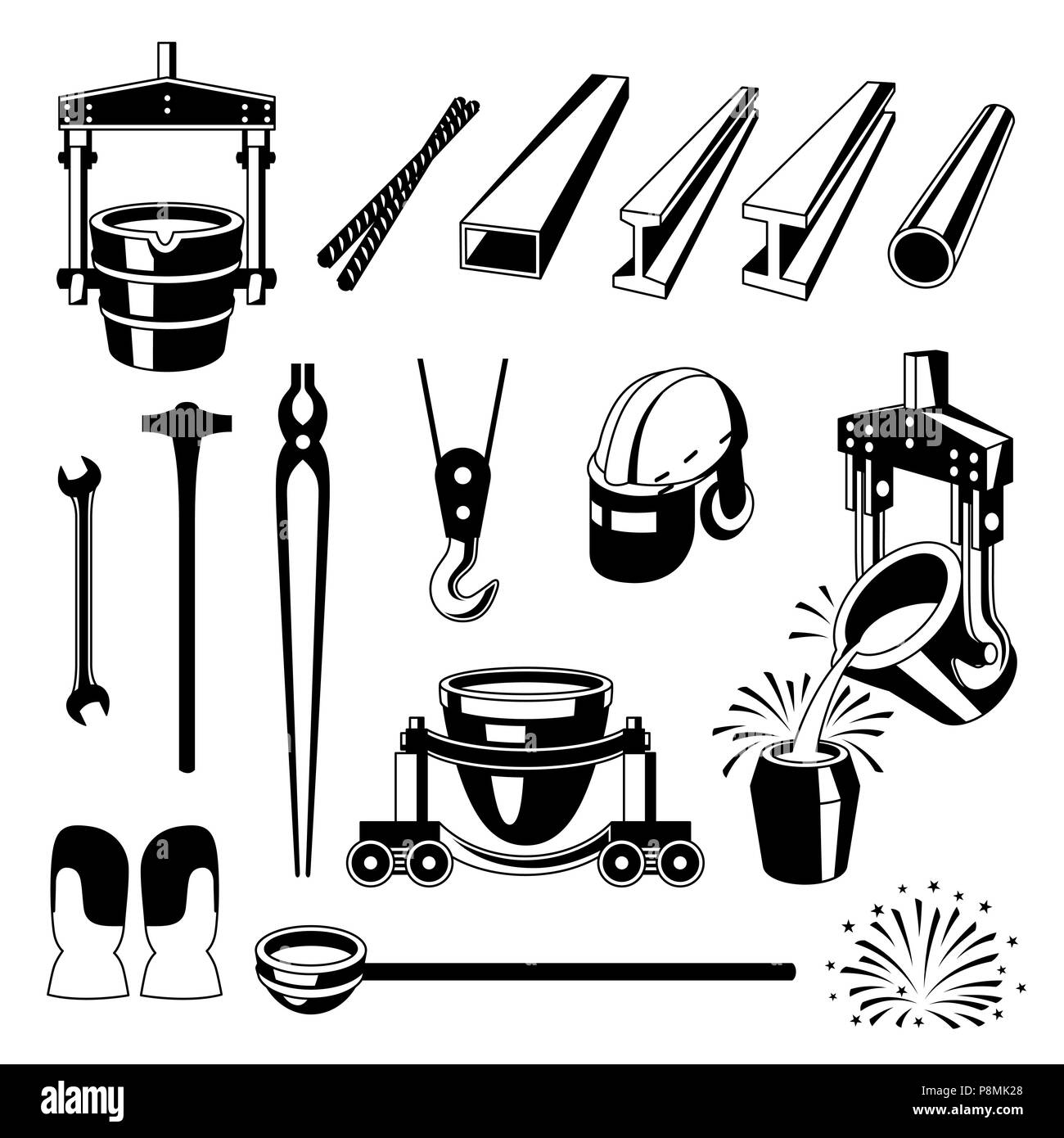 Metallurgical collection Cut Out Stock Images & Pictures - Alamy