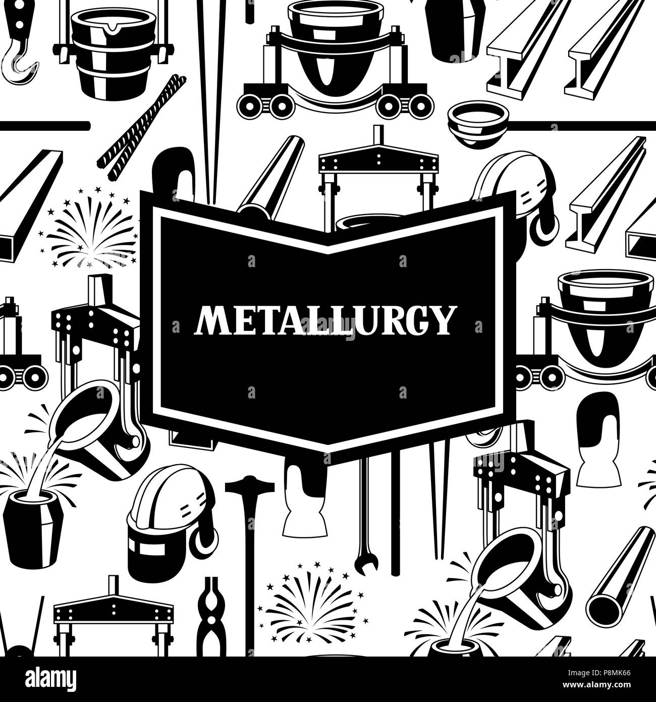 Heavy industry industrial metallurgical Black and White Stock Photos ...